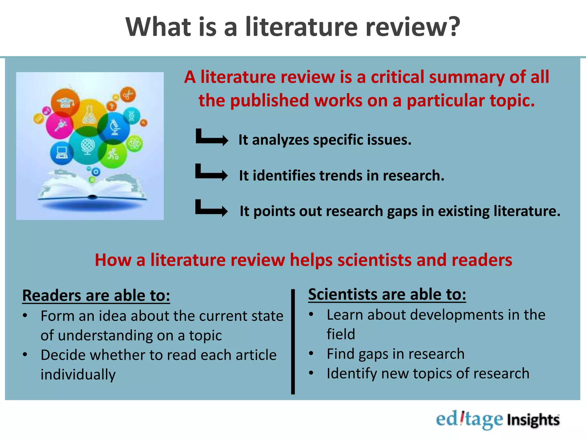 How to write a literature review | PPTX