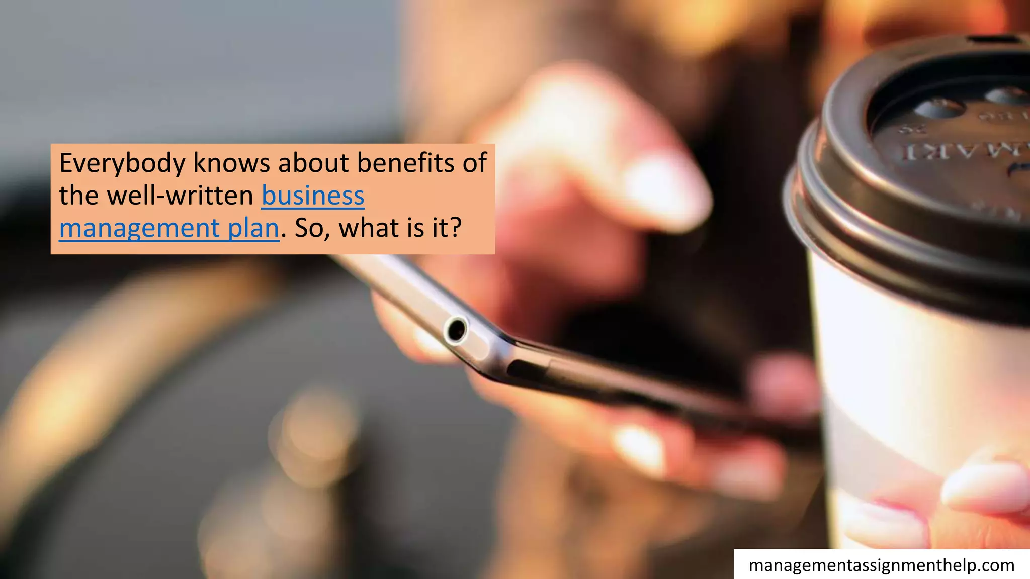 How to Write a Management Plan | PPTX | Business Administration | Business