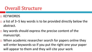 How to write a manuscript | PDF