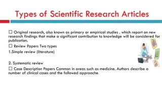 How to write a manuscript | PDF