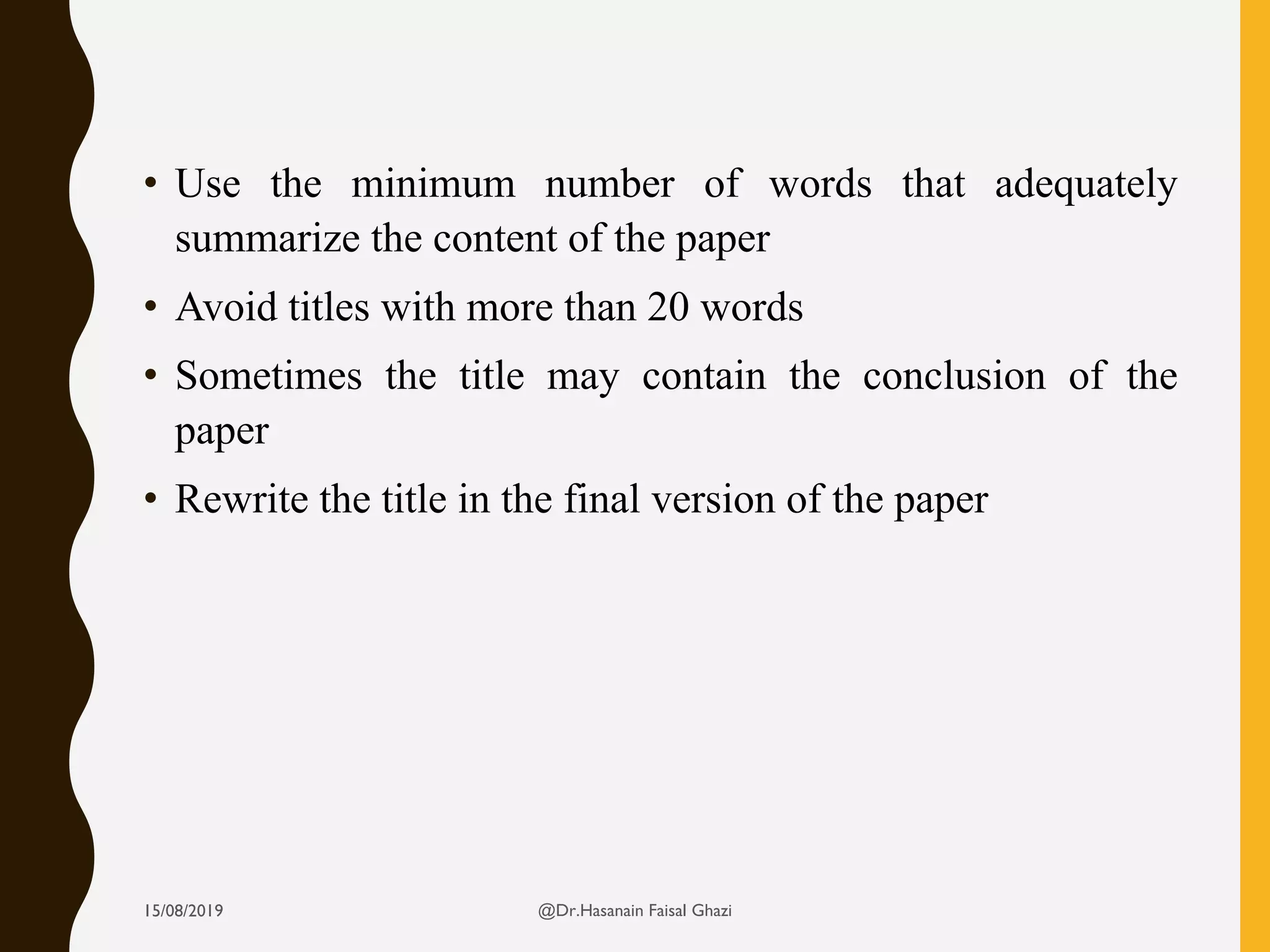 How to write a manuscript 2019 | PDF