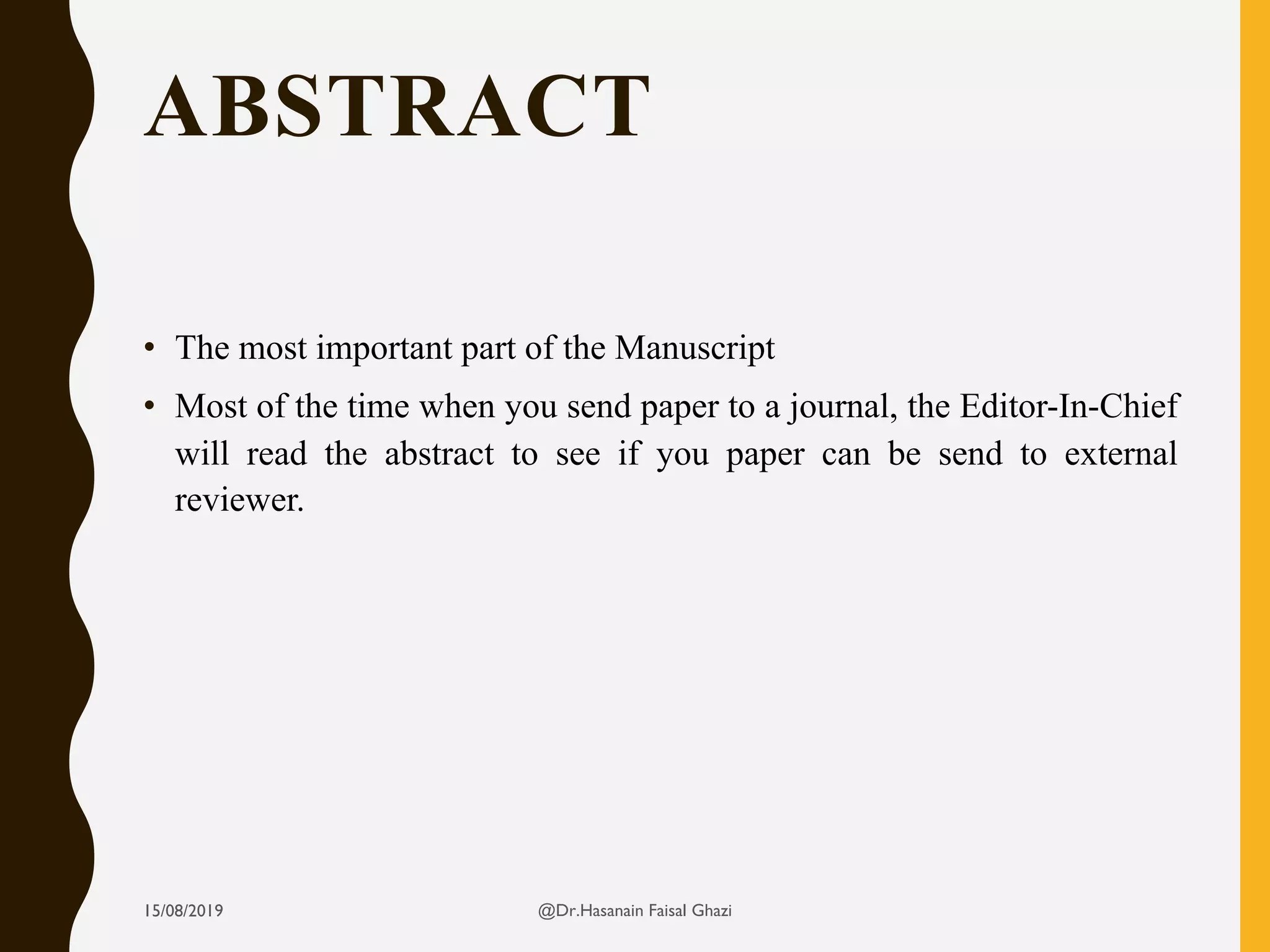 How to write a manuscript 2019 | PDF