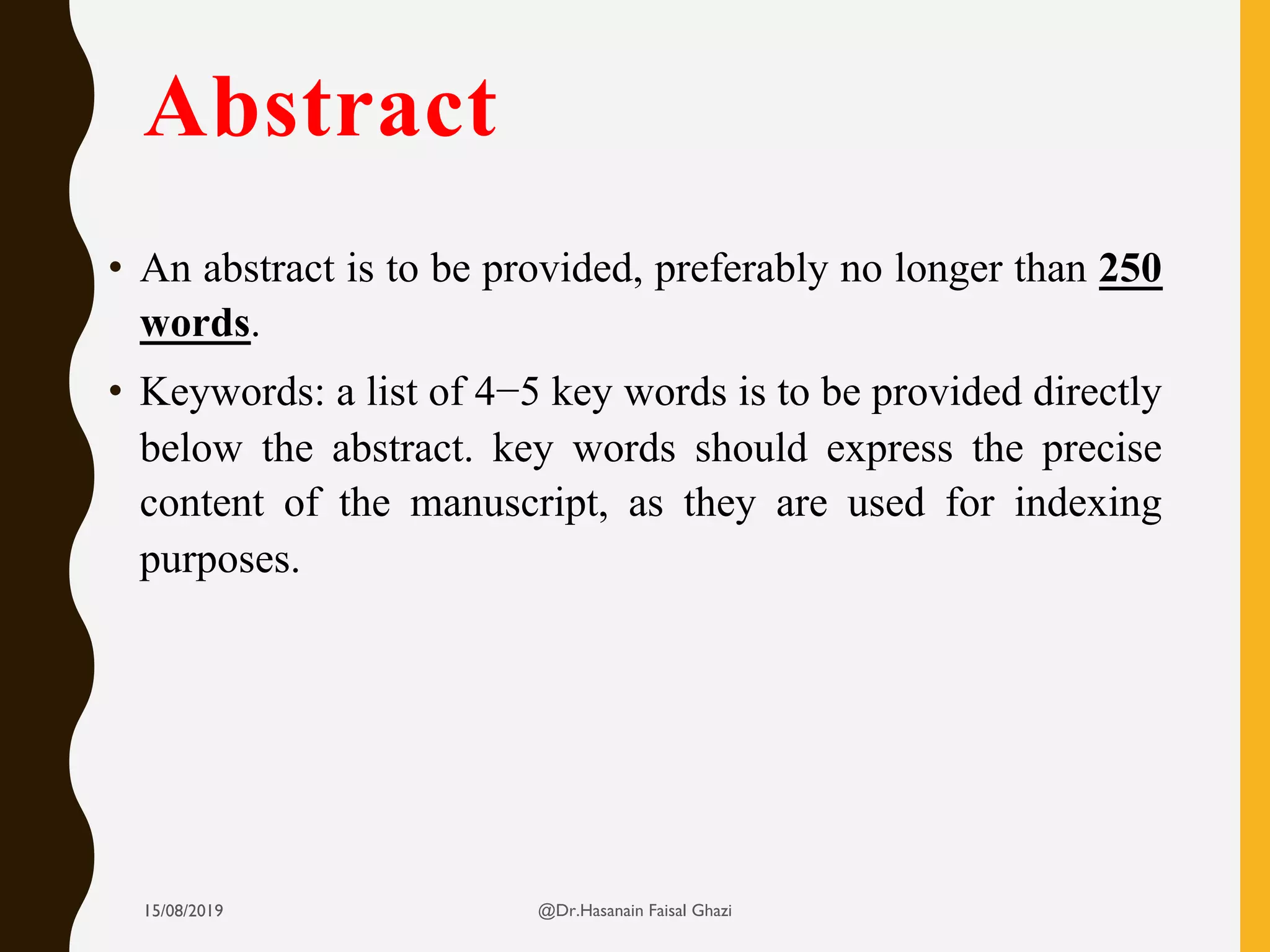 How To Write A Manuscript 2019 | Pdf