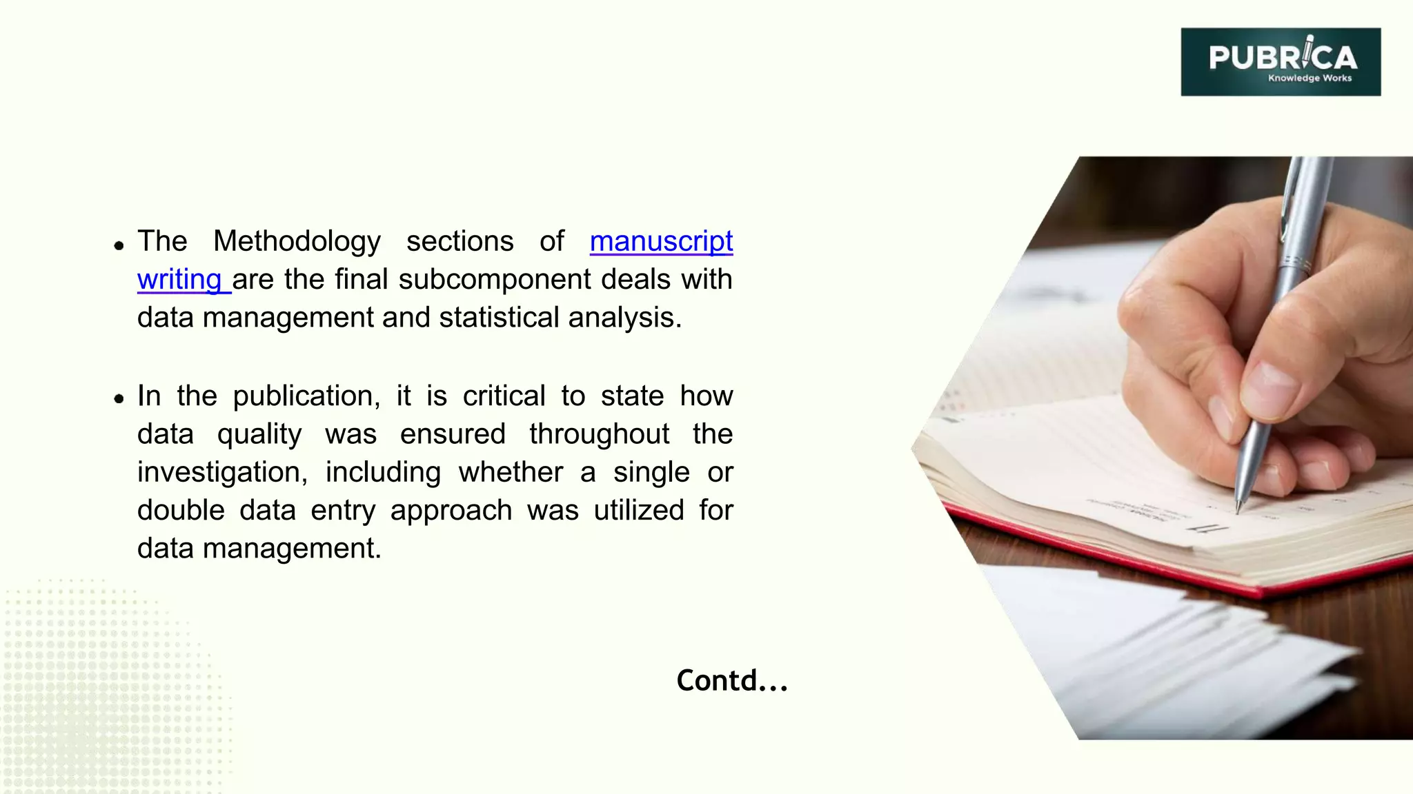 How to write a manuscript components and structure of manuscript ...