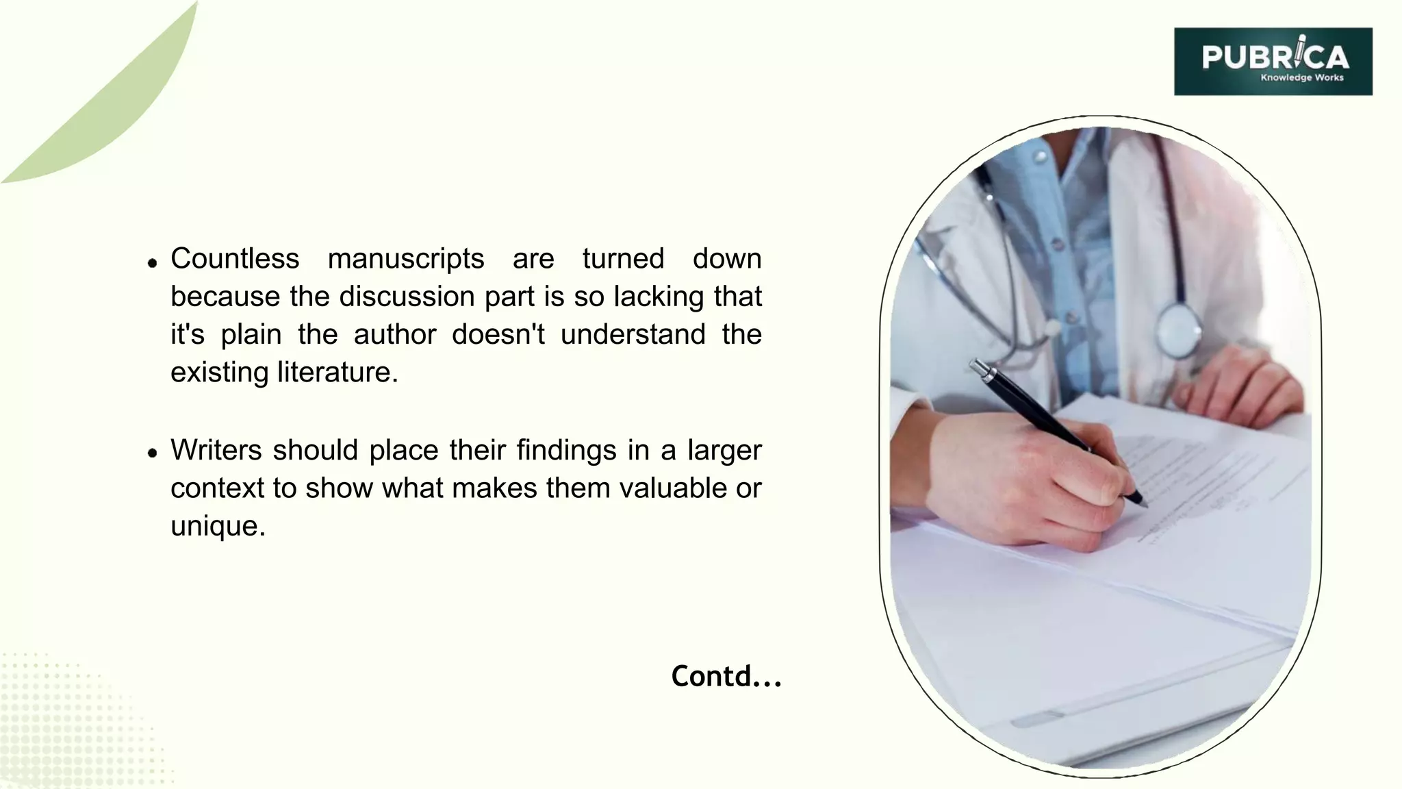 How to write a manuscript components and structure of manuscript ...