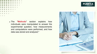 How to write a manuscript components and structure of manuscript ...