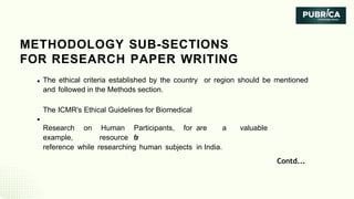 How to write a manuscript components and structure of manuscript ...