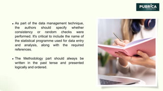 How to write a manuscript components and structure of manuscript ...