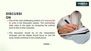 How to write a manuscript components and structure of manuscript ...