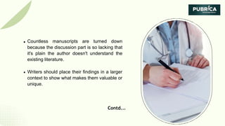 How to write a manuscript components and structure of manuscript ...