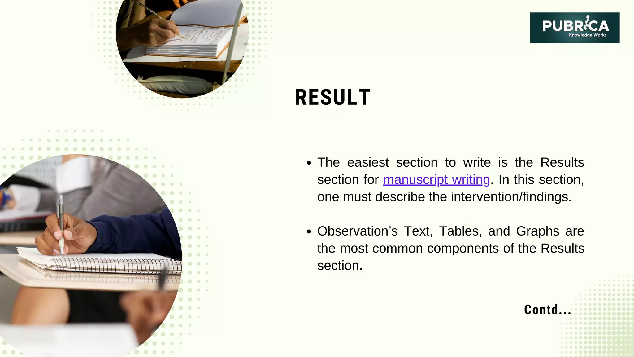 How to write a manuscript components and structure of manuscript ...