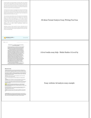 How To Write A Media Analysis Essay | PDF
