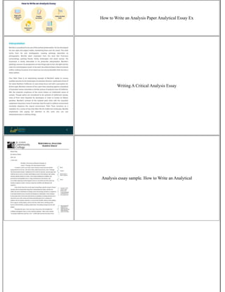 How To Write A Media Analysis Essay | PDF
