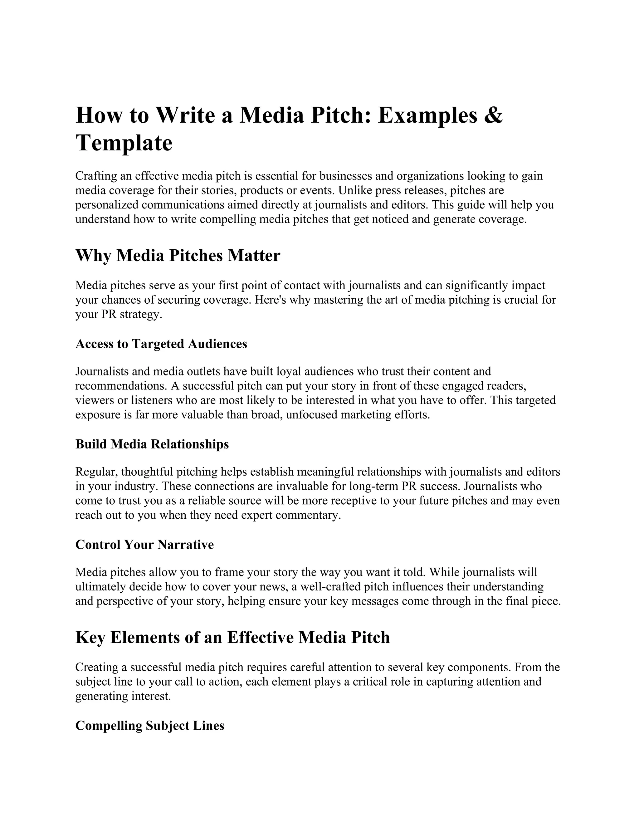 How to Write a Media Pitch_ Examples & Template | DOCX