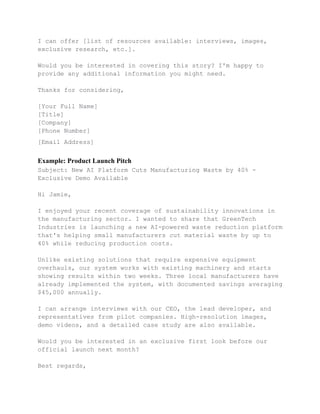 How to Write a Media Pitch_ Examples & Template | DOCX