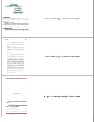 How To Write A Methodology For A Research Paper | PDF