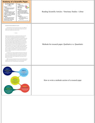 How To Write A Methods Section Of A Research Paper | PDF