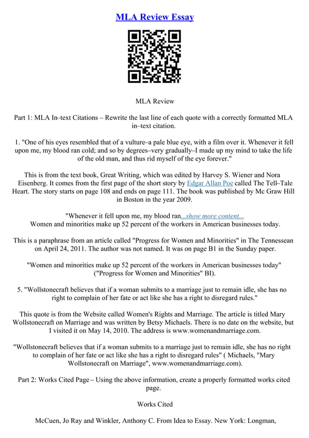 How To Write A Mla Essay | PDF