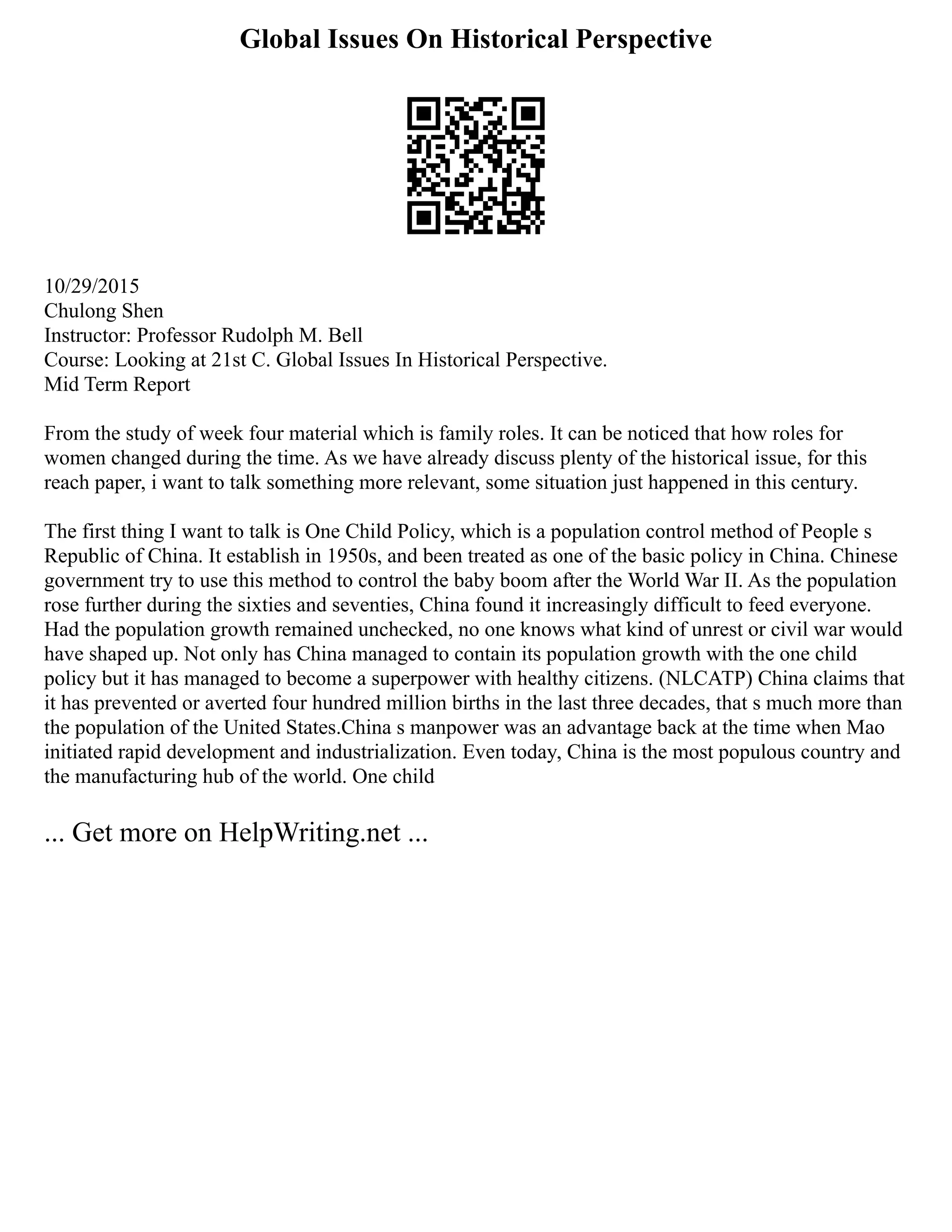 How To Write A Model UN Position Paper - (Example | PDF