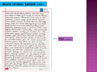 How to Write a Movie Review: A latest Sample | PDF