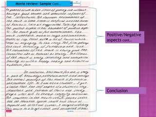 How to Write a Movie Review: A latest Sample | PDF