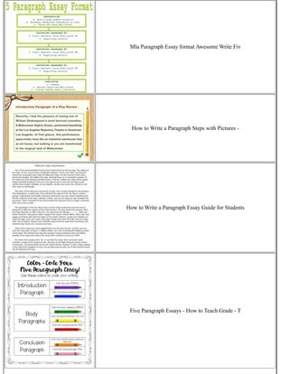 How To Write An 5 Paragraph Essay | PDF
