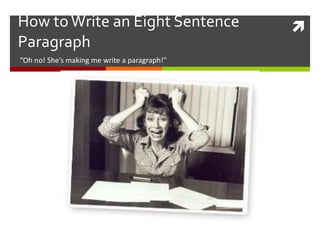 How to write an 8 sentence paragraph | PPTX | Action Video Games ...