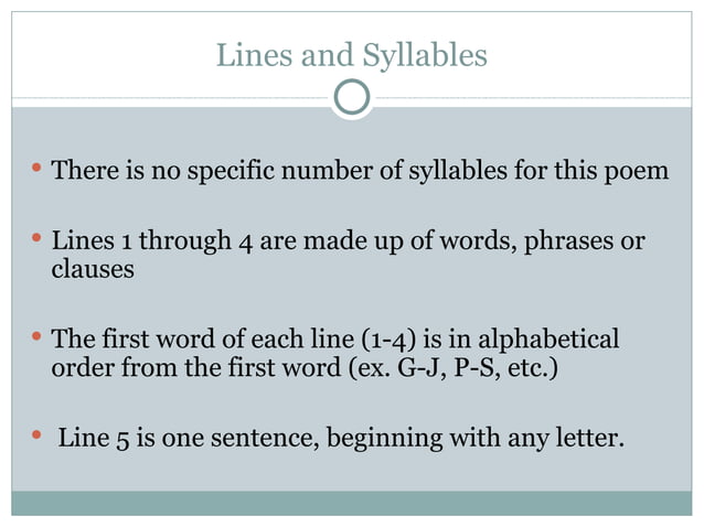 How to write an abc poem | PPT | Desserts and Baking | Food & Drink