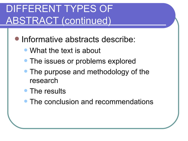 How to write an abstract | PPT