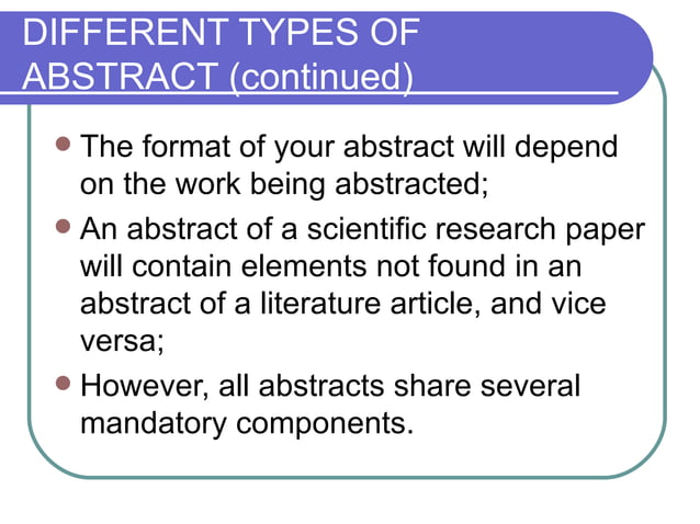 How to write an abstract | PPT