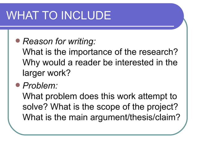 How to write an abstract | PPT