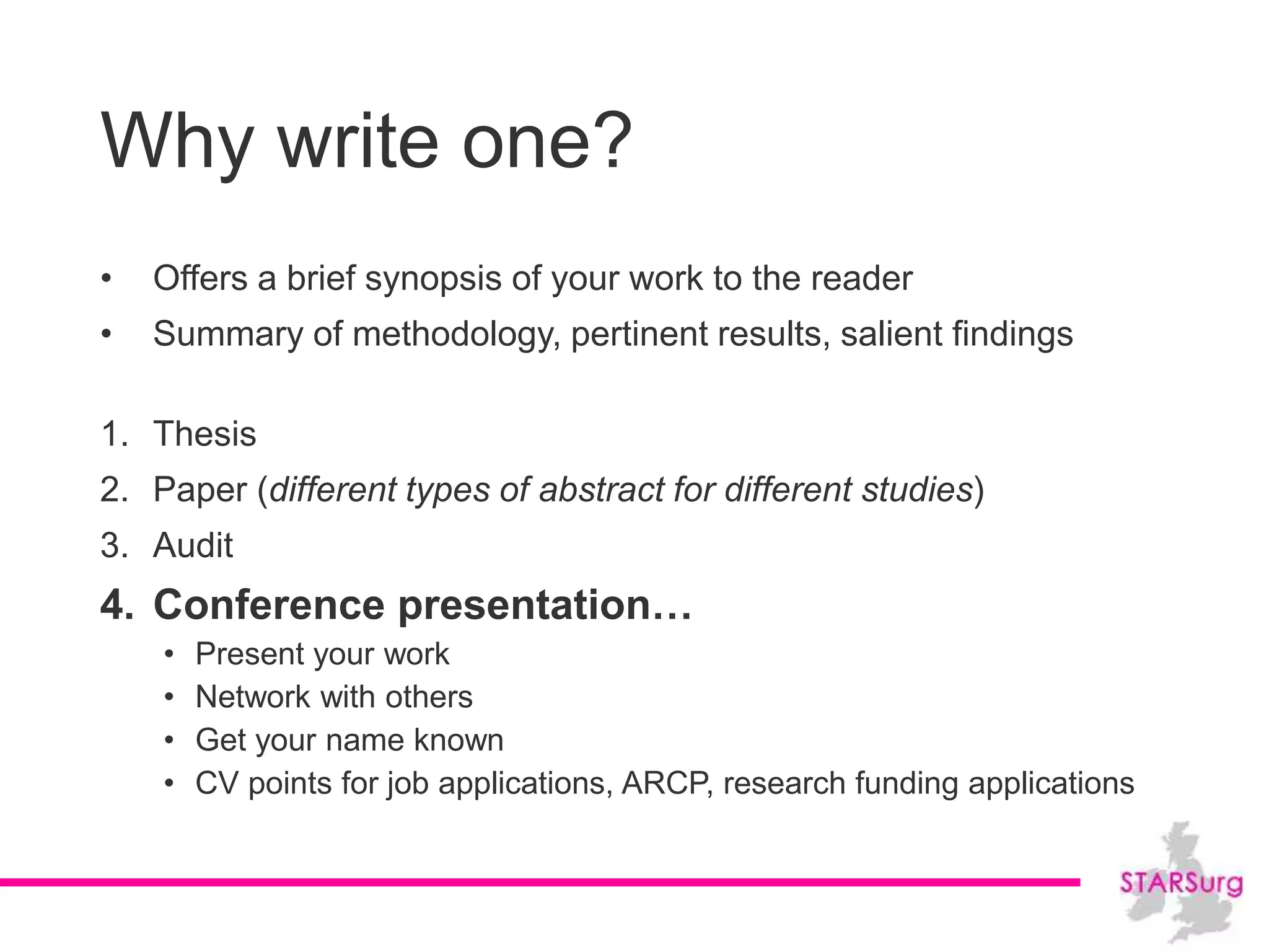 How to write an abstract | PPTX