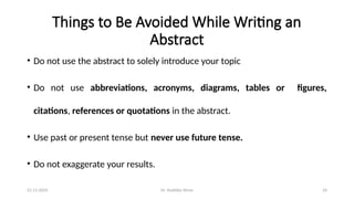 How to Write an Abstract- Dr. Vyaktika Shree.pptx