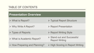 How to Write an Academic Report | PDF