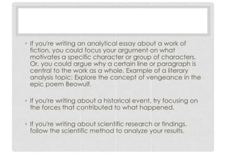 How To Write An Analytical Essay | PPT
