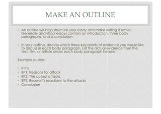 How To Write An Analytical Essay | PPT