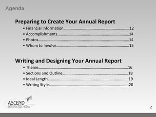 How to write an annual report | PPT