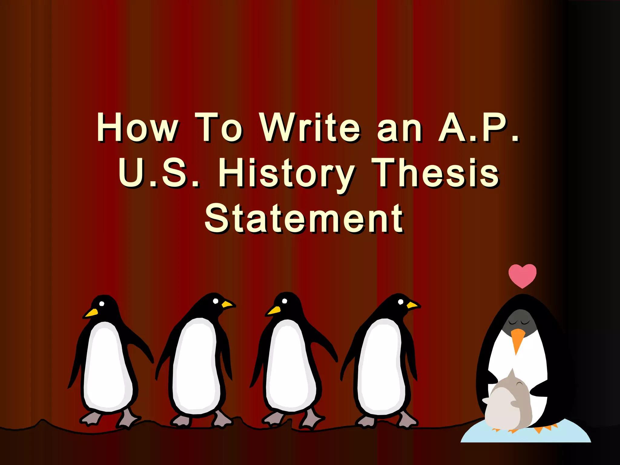 How to write an apush thesis 1 | PPT