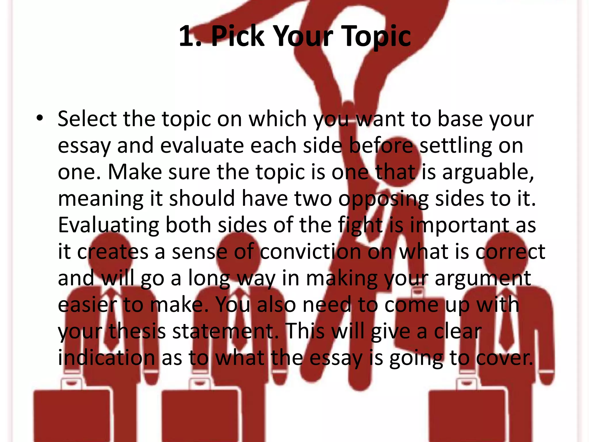 How to write an argumentative essay | PPTX