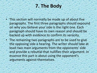 How to write an argumentative essay | PPTX