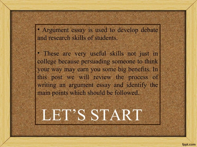 How to write an argumentative essay | PPT