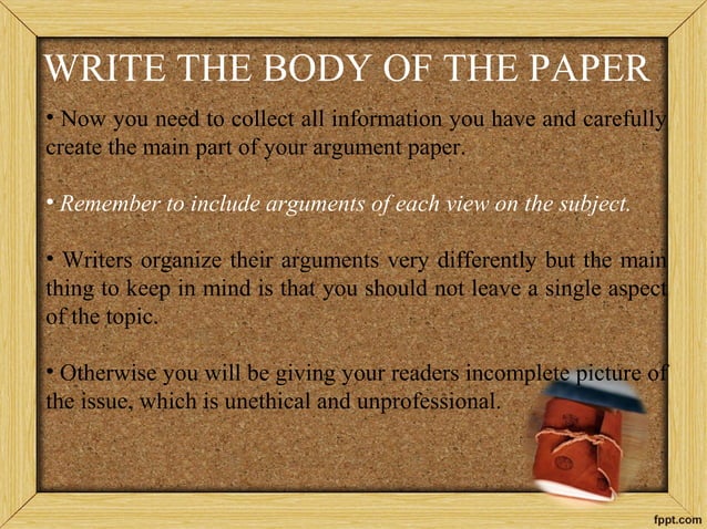 How to write an argumentative essay | PPT