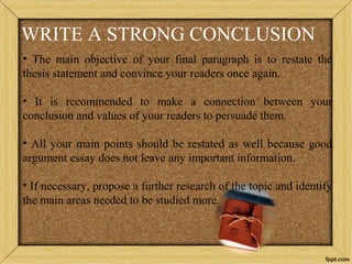 How to write an argumentative essay | PPT