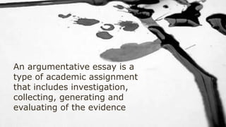 How to write an argumentative essay | PPT