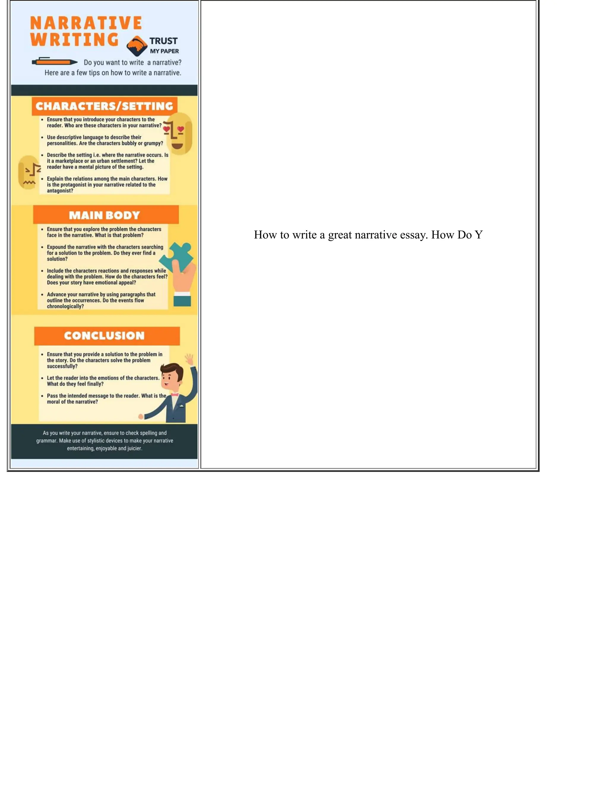 How To Write A Narrative Essay | PDF