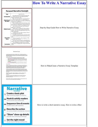 How To Write A Narrative Essay | PDF