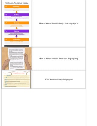 How To Write A Narrative Essay | PDF