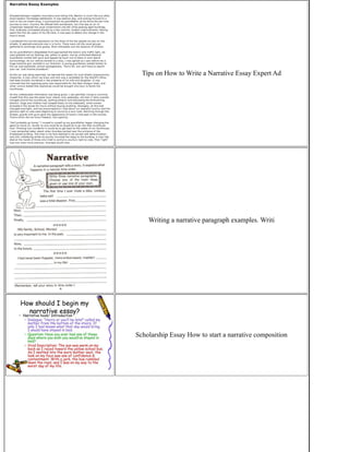 How To Write A Narrative Essay | PDF
