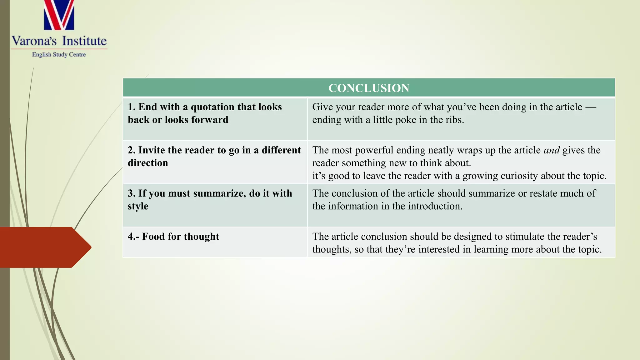 How to Write an Article | PPTX