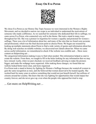 How To Write An Artist Biography Example - How | PDF